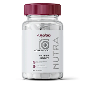Nutra Acne shock -Antiacne e Controle da Oleosidade 60 Cápsulas - Árago